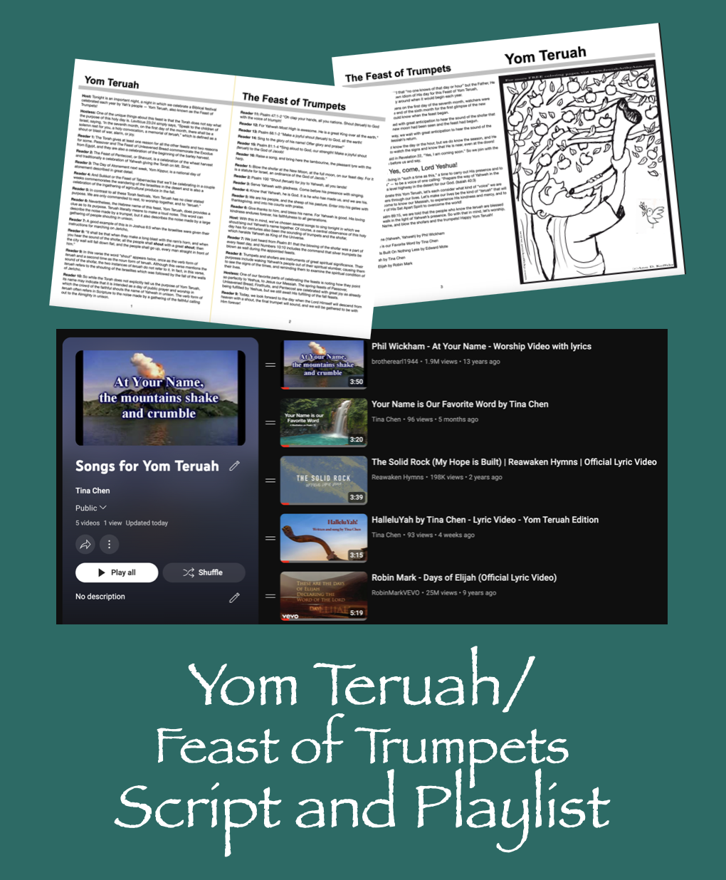 Yom Teruah/Feast of Trumpets Script and Playlist – Mommynificent